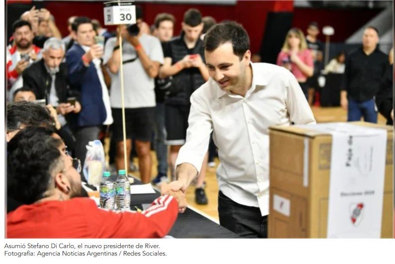 Asumió Stefano Di Carlo con 36 años: El presidente más joven y más votado de la historia de River